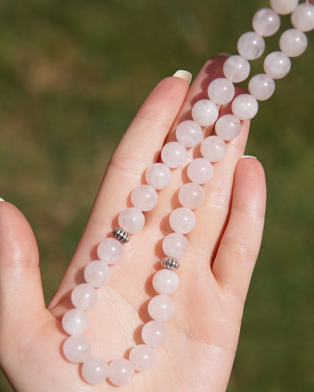 Rose Quartz Rosary Handmade Rosary Islamic Sufi Misbaha - Etsy