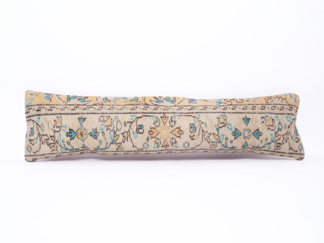Long Pillow for Bed, Extra Long Pillow, Lumbar Throw Pillow, Boho ...