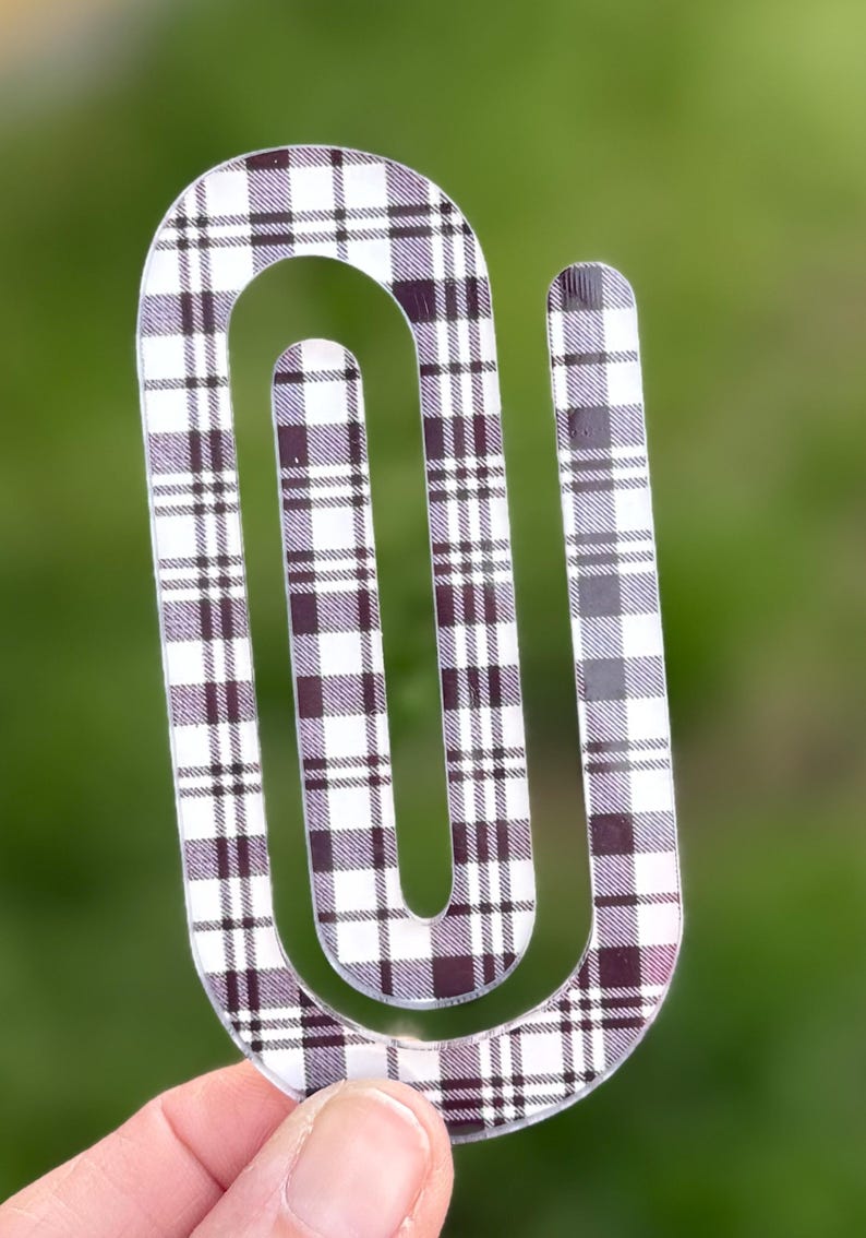 Jumbo Acrylic Paperclips, Teacher Gifts, Book Lovers, Office Supplies ...