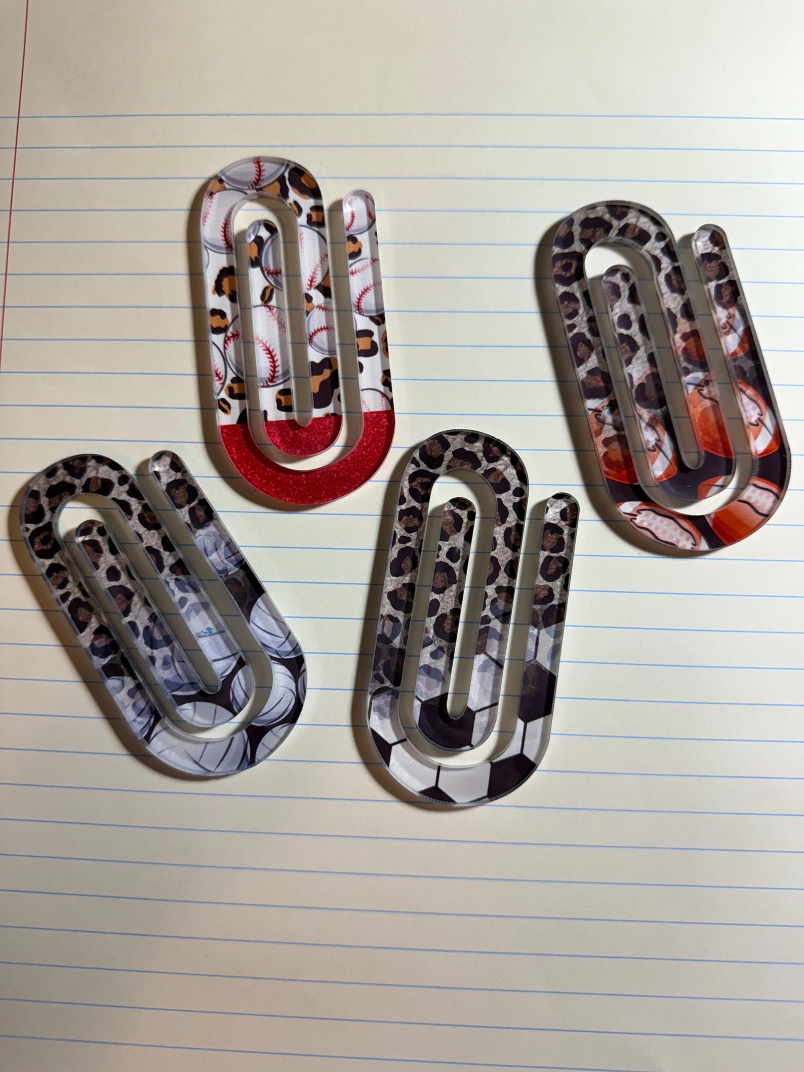 Jumbo Acrylic Paperclips, Teacher Gifts, Book Lovers, Office Supplies ...