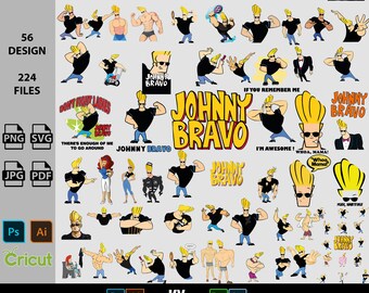 Johnny Bravo Stickers - Etsy
