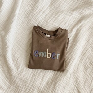 Hand Embroidered Personalized Kids/baby Sweatshirt - Etsy