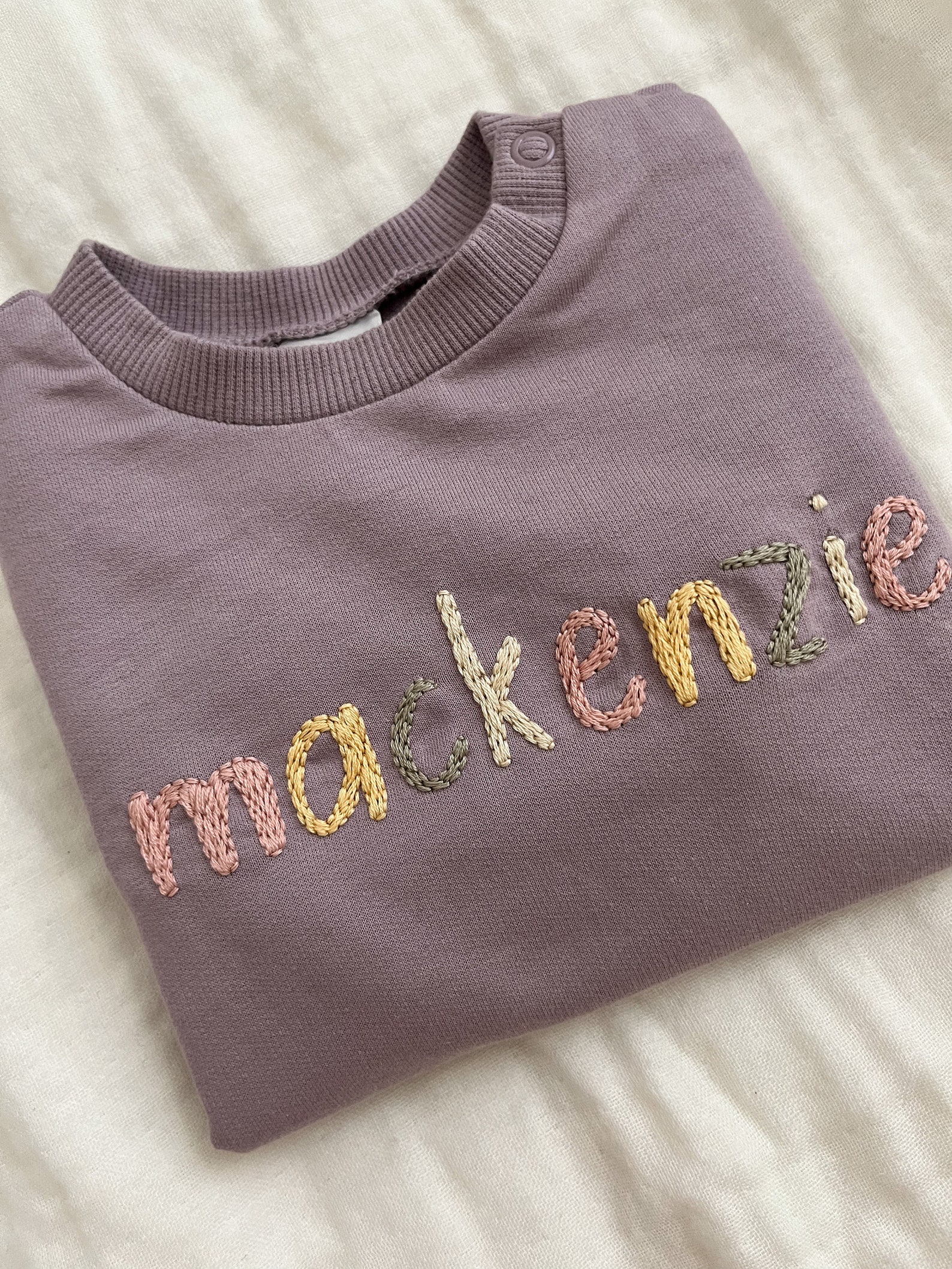 Hand Embroidered Personalized Kids/baby Sweatshirt - Etsy