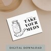 Medication Reminder Art Print - DIGITAL DOWNLOAD - 3 Sizes - "don't ...