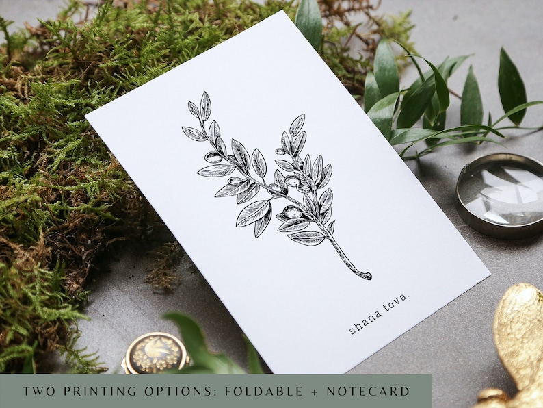 Printable 5x7 Vintage Rosh Hashanah Cards Set of 3 - Etsy