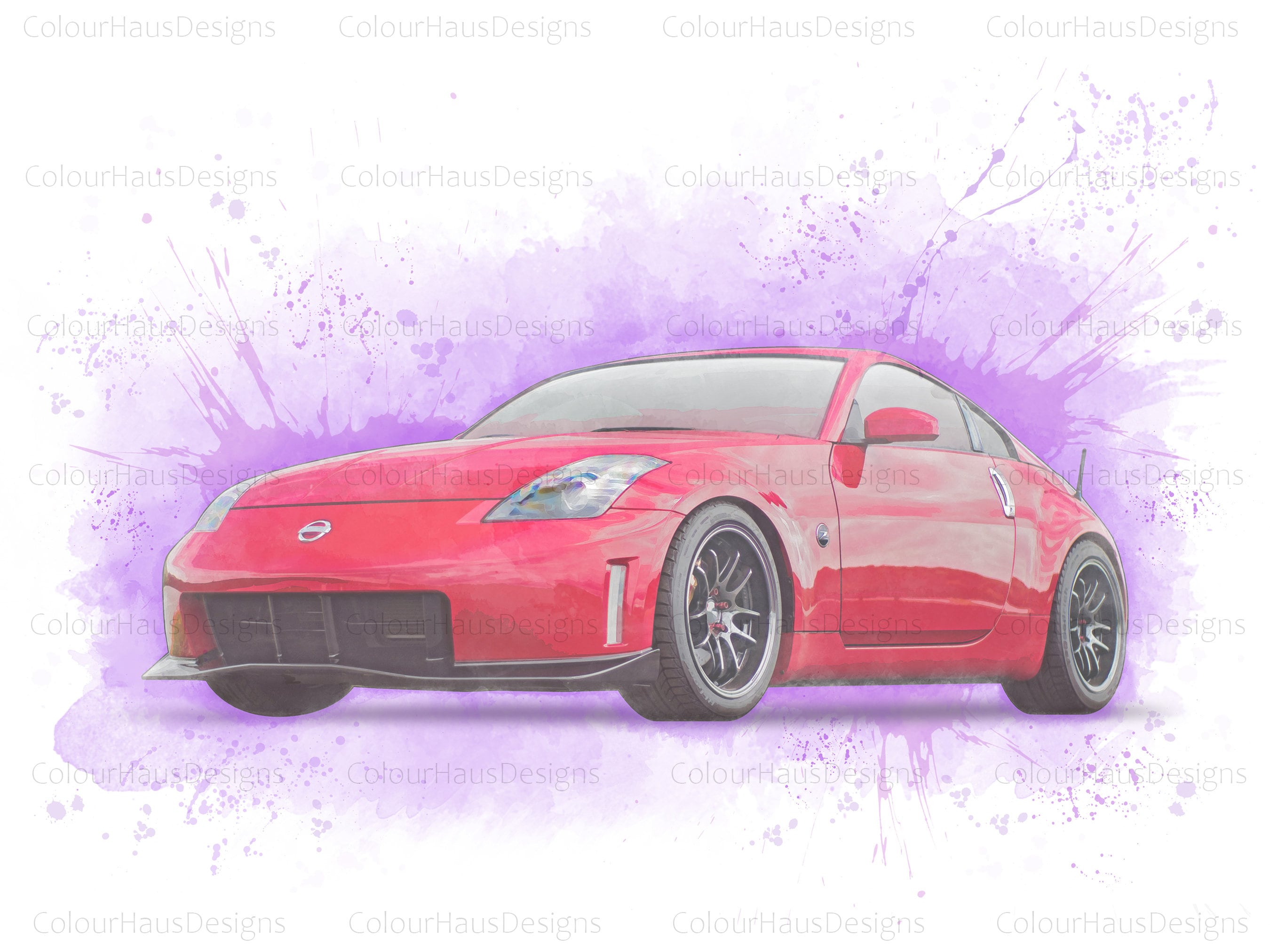 Nissan 350Z Art Print JDM Car Poster Artwork Wall Room - Etsy