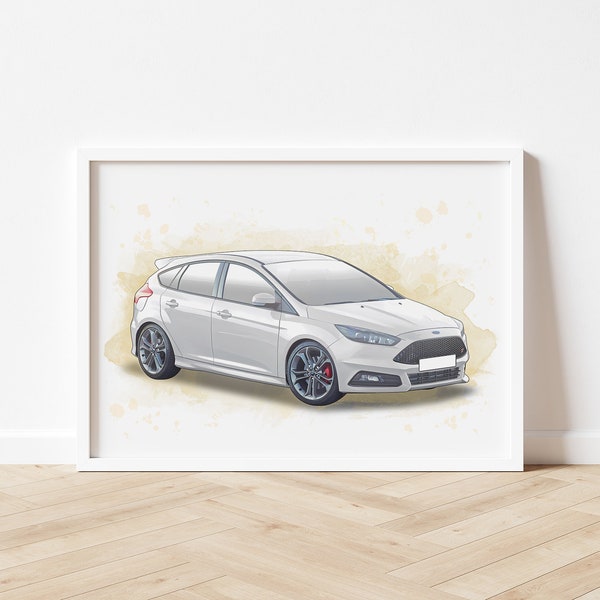 Ford Focus St Mk3 Art - Etsy