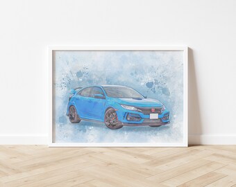 Civic Fk8 Wall Art - Etsy