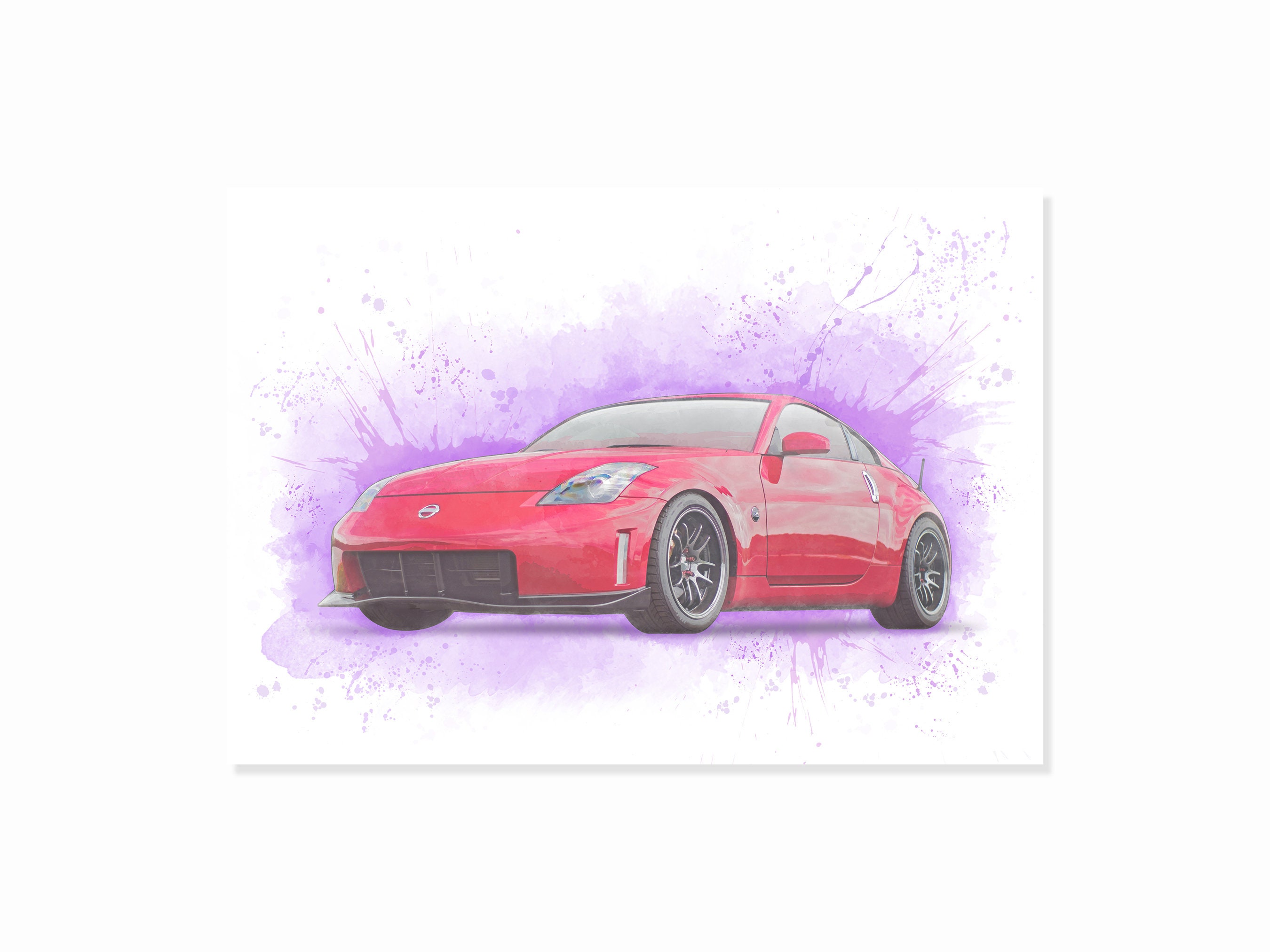 Nissan 350Z Art Print JDM Car Poster Artwork Wall Room - Etsy