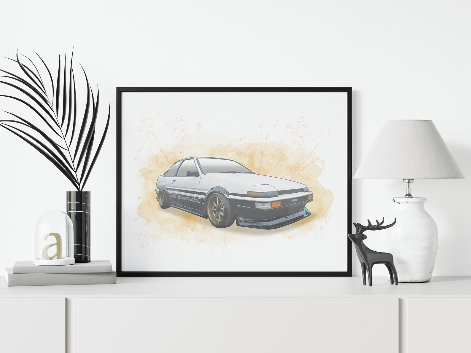 Toyota AE86 JDM Watercolour Style Car Art Print Art From - Etsy UK