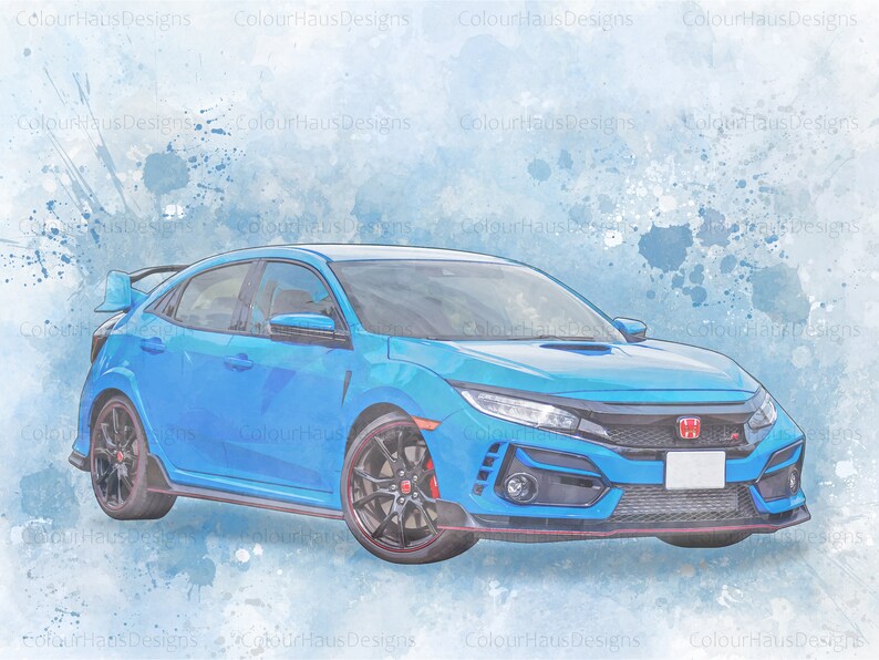 Honda Civic Type R FK8 Art Print Car Poster JDM Artwork - Etsy UK