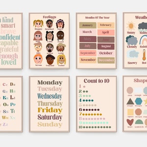 Montessori Inspired Days of the Week Educational Learning Chart for ...