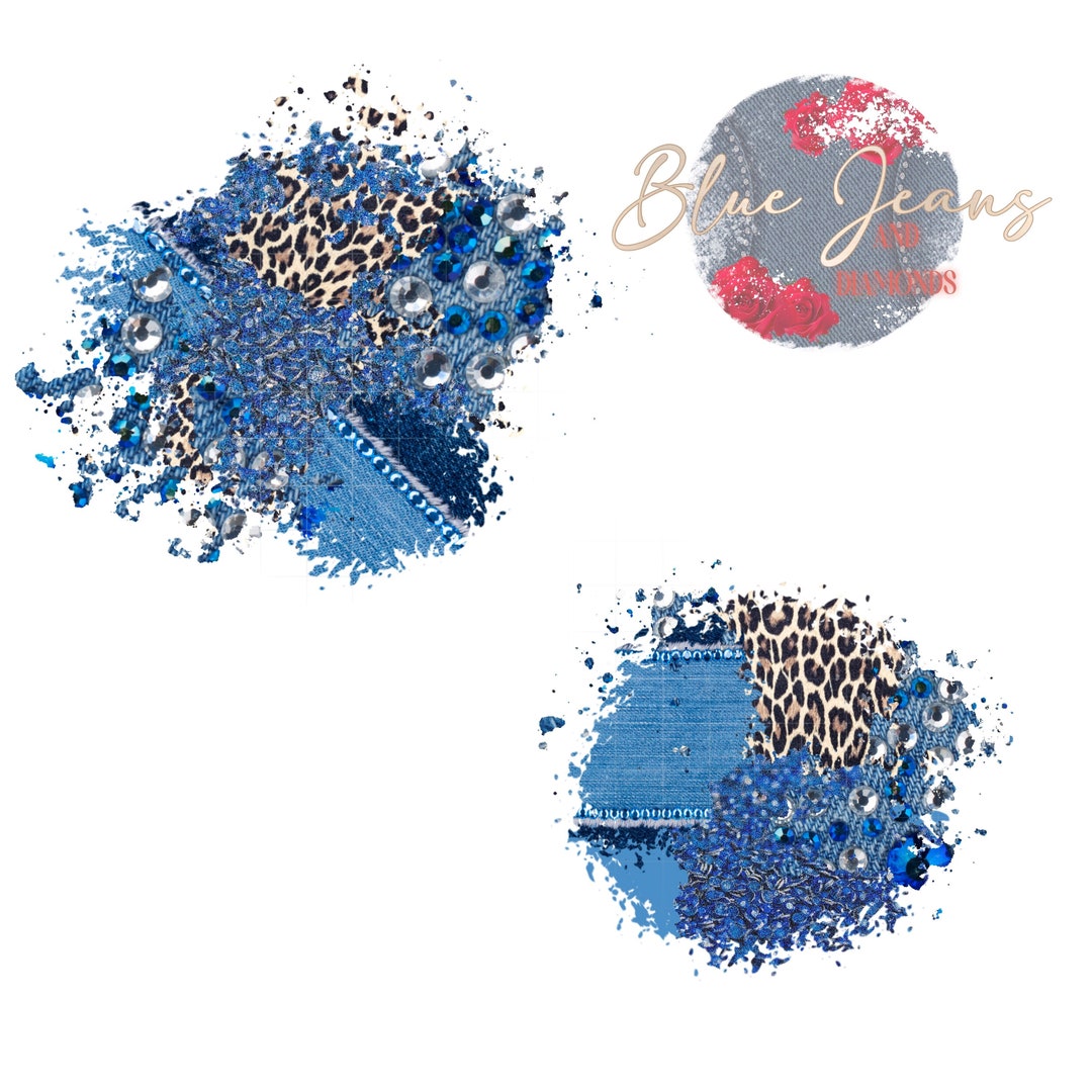 Custom Patches, Blue Png, Bling Png, Rhinestones Png, Leopard Patches ...