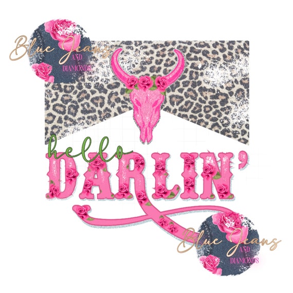 Hello Darlin Png Boho Western Png Malboro Png Leopard Png - Etsy