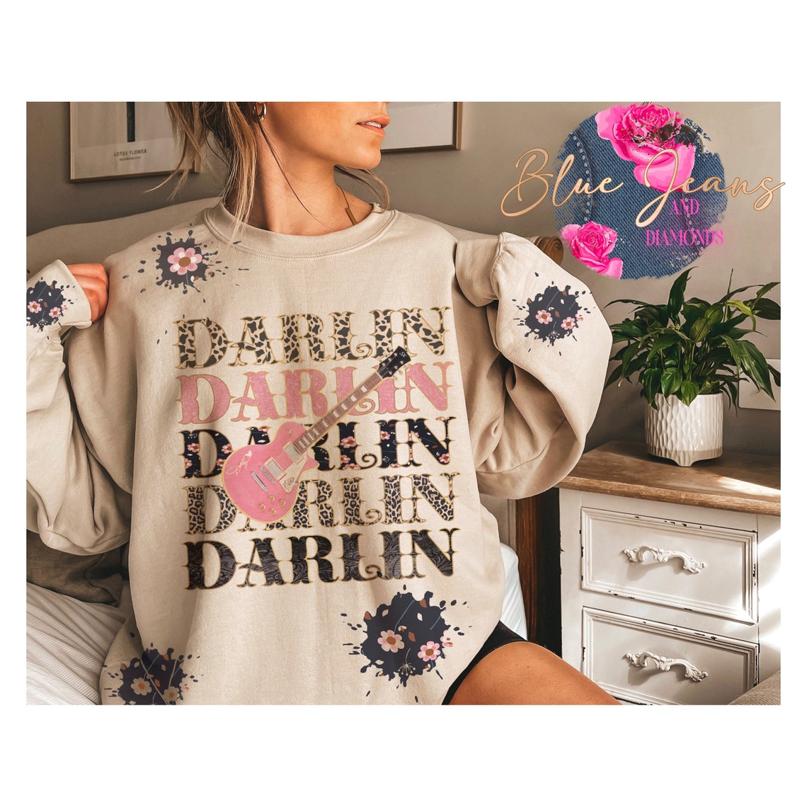 DARLIN Png-country Western Sublimation Digital Design - Etsy