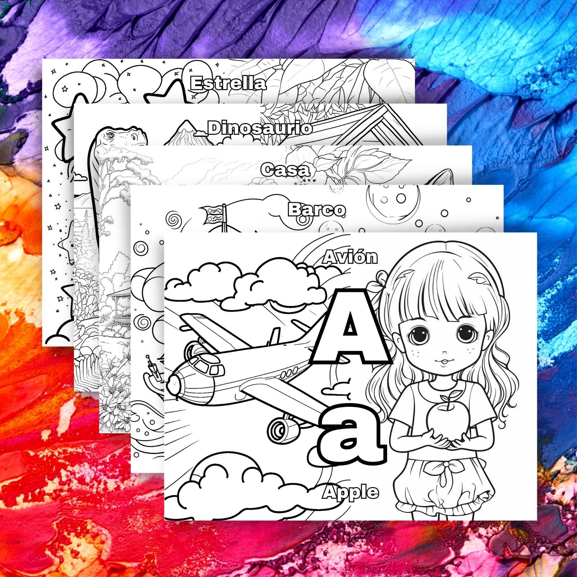 Printable Coloring Pages | ABC Coloring Book - Libro De Colorear Del ...