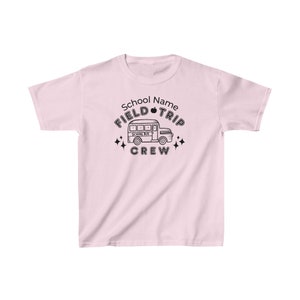 School Field Trip T-shirt for Kids (youth) With Custom School Name ...