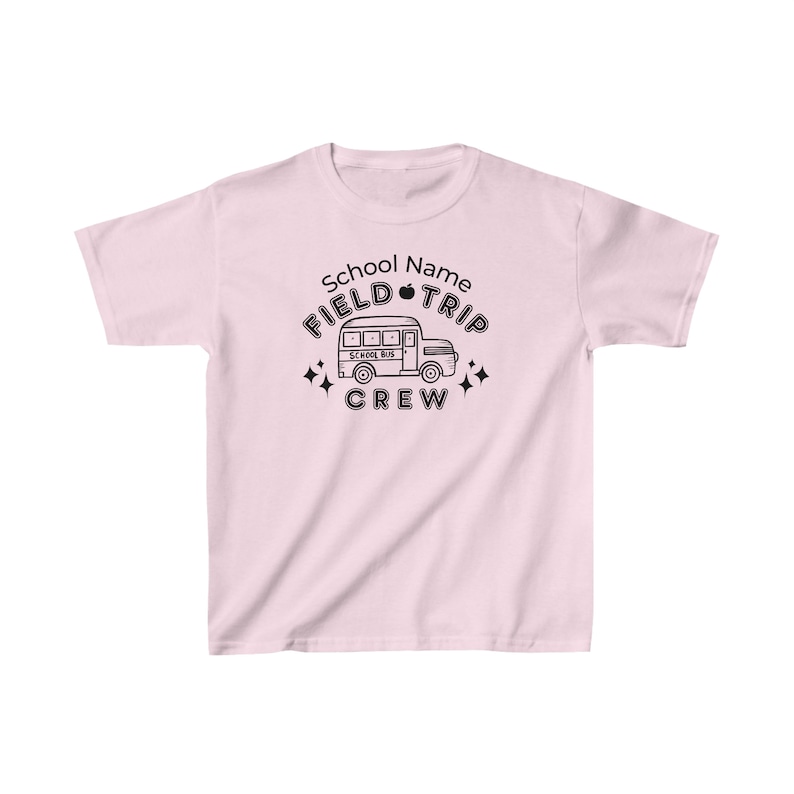 School Field Trip T-shirt for Kids (youth) With Custom School Name ...