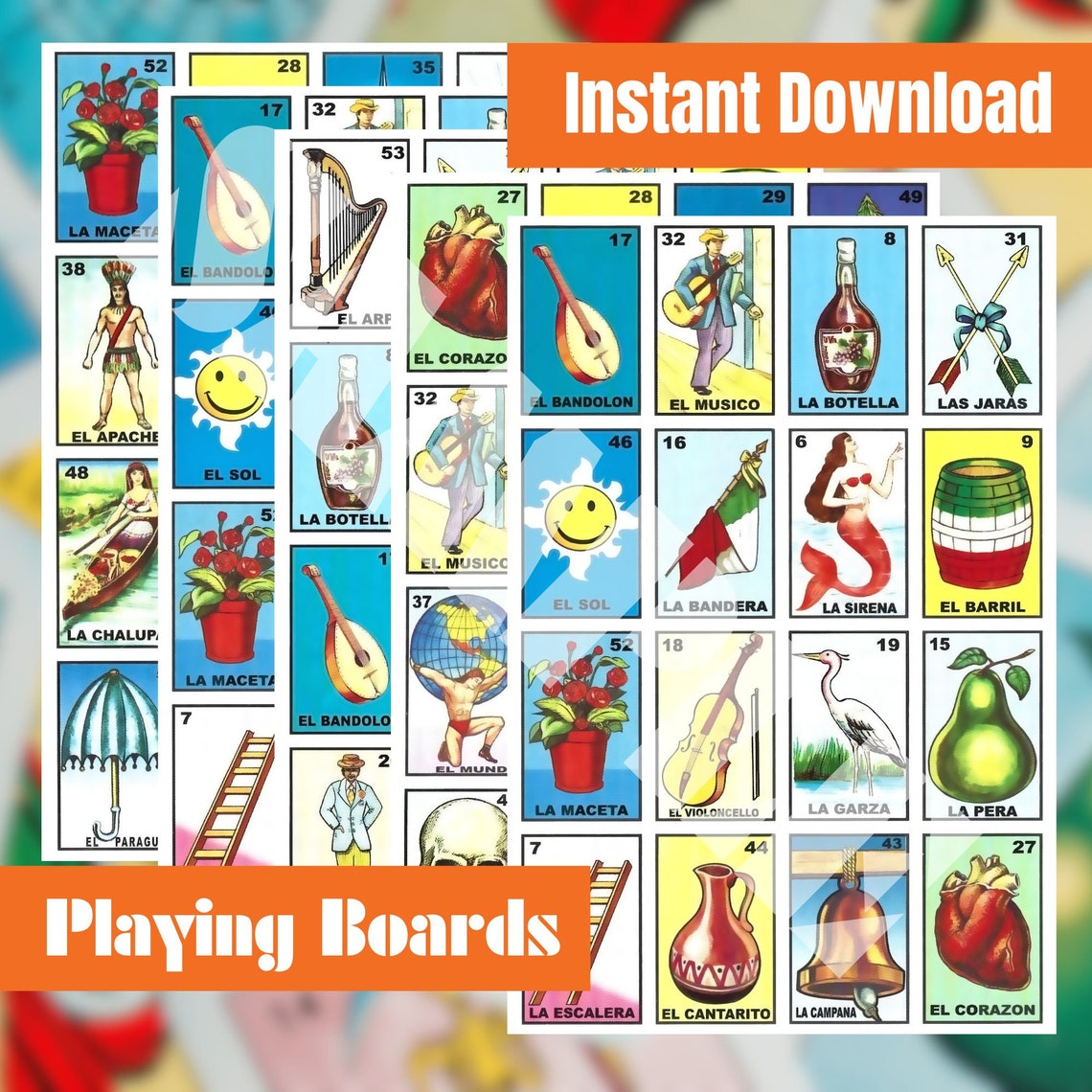 Sin Censura - Loteria Mexicana - Traditional Authentic Mexican Bingo ...