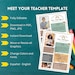 Bilingual Meet the Teacher Flyer Editable Template, Carta Conoce a La ...