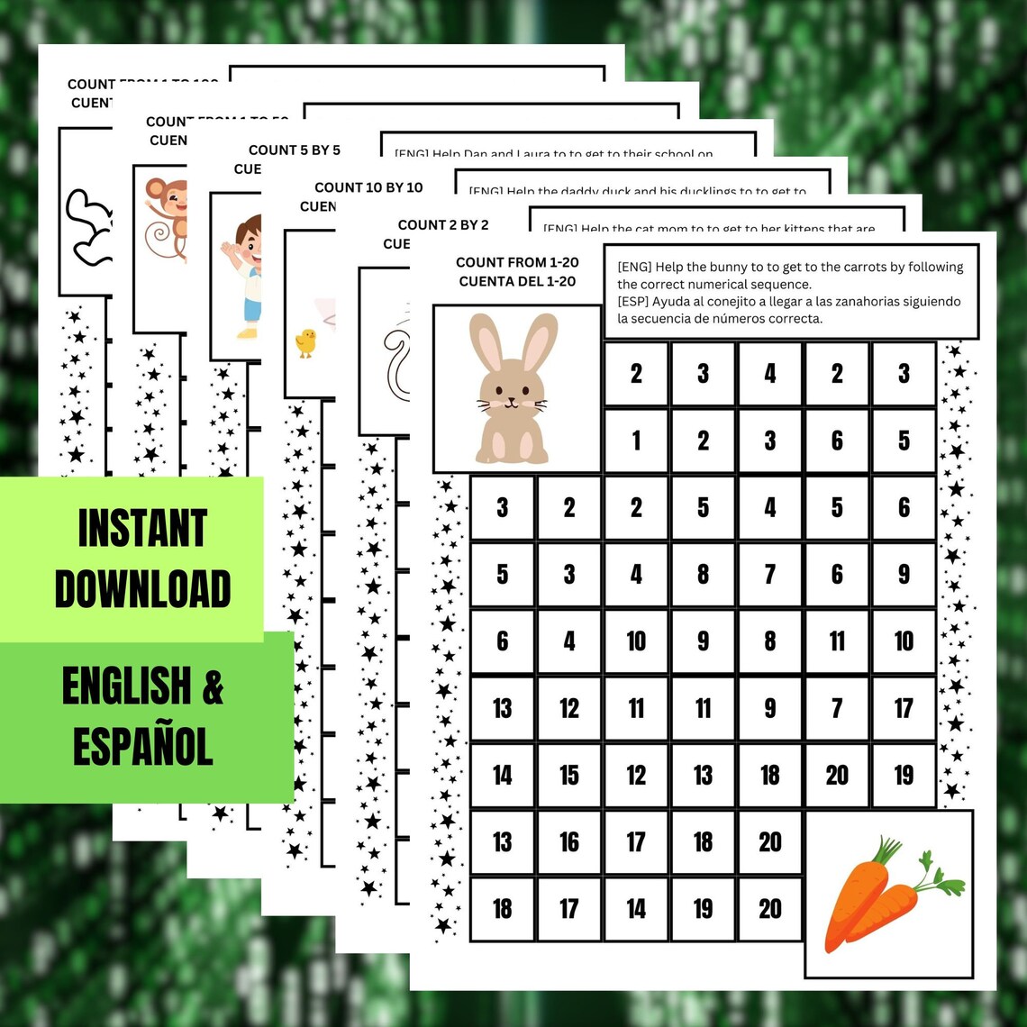 Secuencias Numéricas Numeric Sequences Basic Math Learning - Etsy