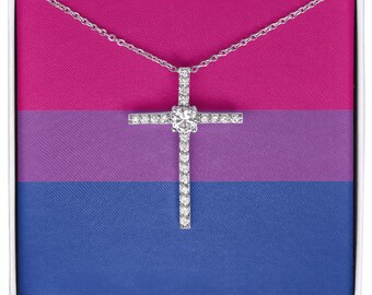 Lgbtq Cross Necklace - Etsy