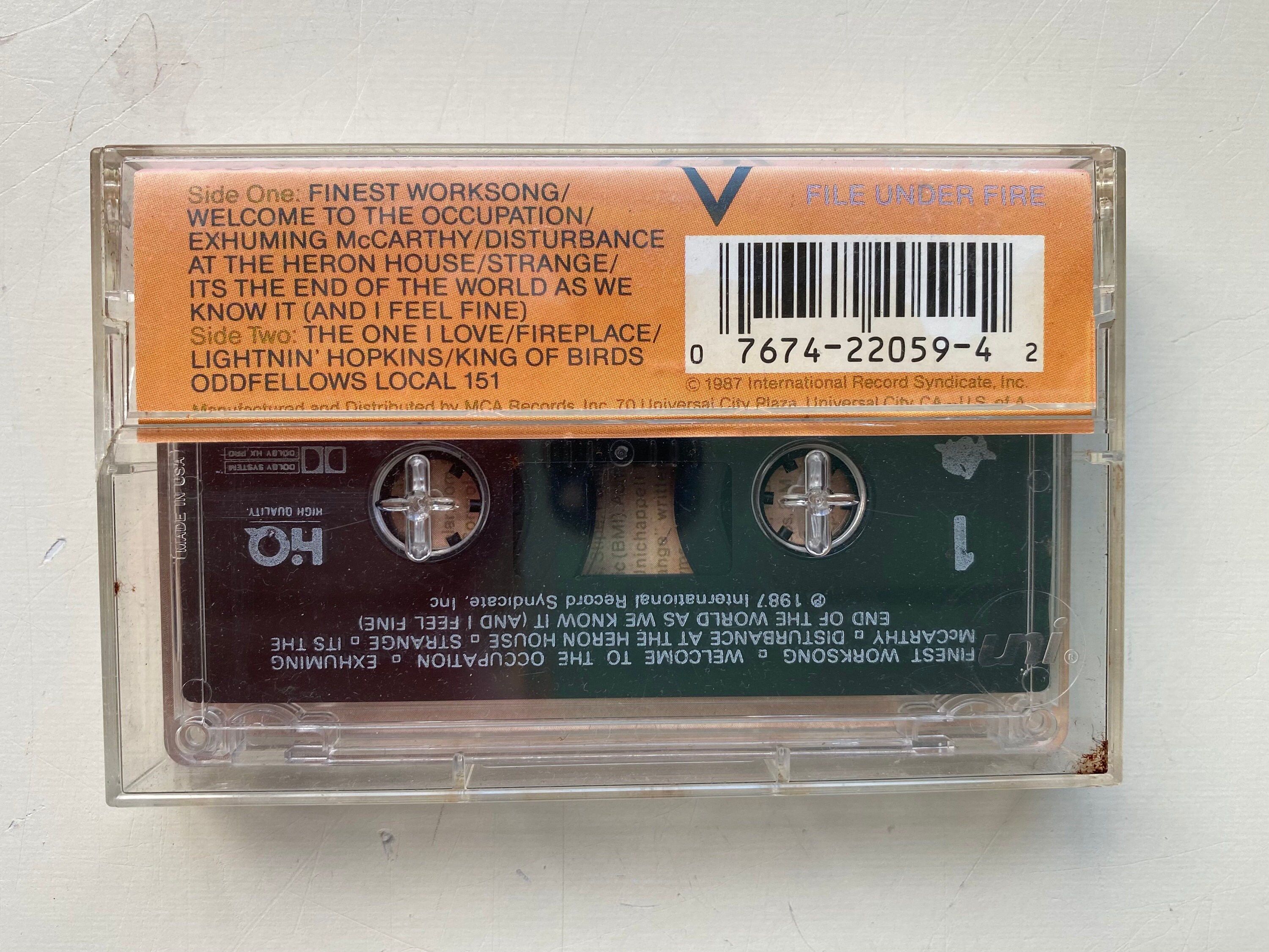 REM Document Cassette Tape, 1987 - Etsy