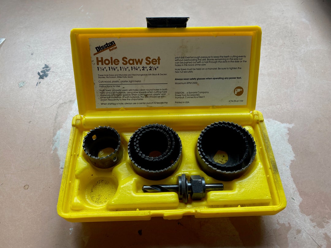 Disston Hole Saw Set 6 1980s - Etsy
