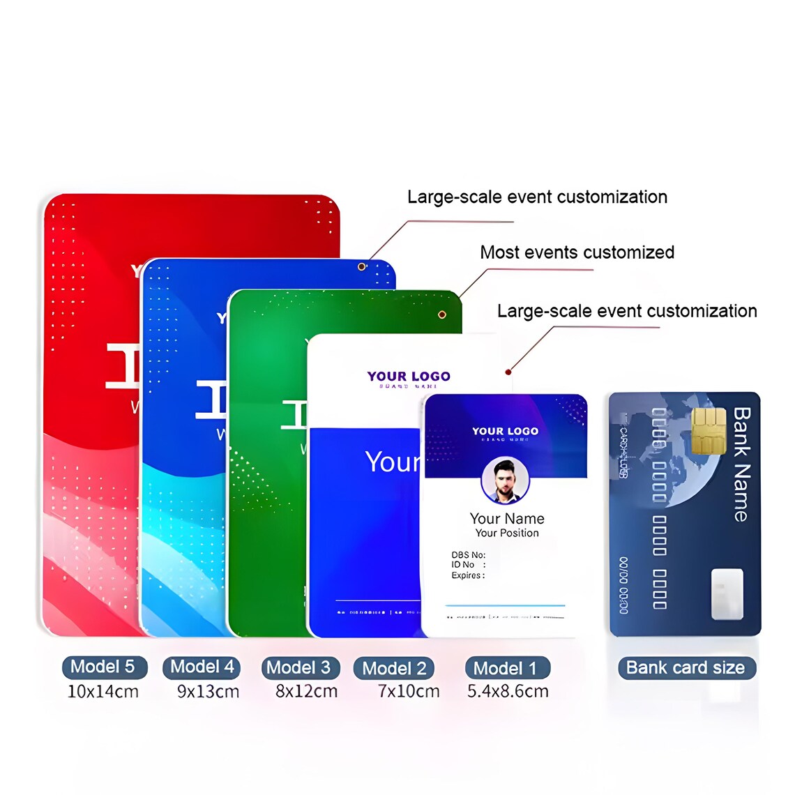 Custom Pvc Id Badge Customized Id Card Personalized Pvc Employee Id ...