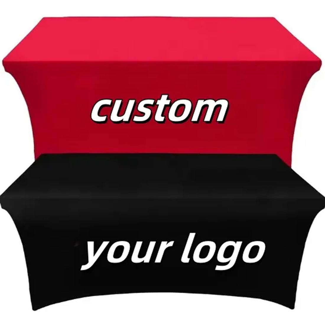 Custom Stretch Table Cloth, Spandex Table Cover Personalized Tablecloth ...
