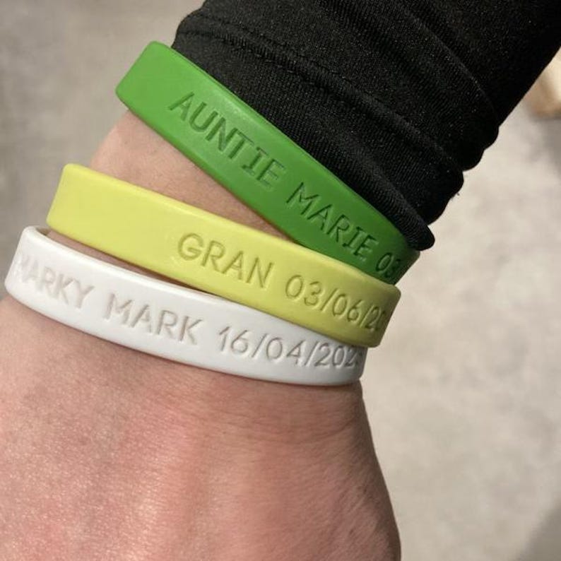 Personalized Rubber Bracelets, Custom Silicone Wristband, Business ...