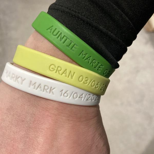 Personalized Rubber Bracelets, Custom Silicone Wristband, Business ...