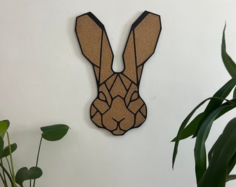 Geometric Lion Pinboard / Corkboard / Memoboard; Minimalistic Handmade ...