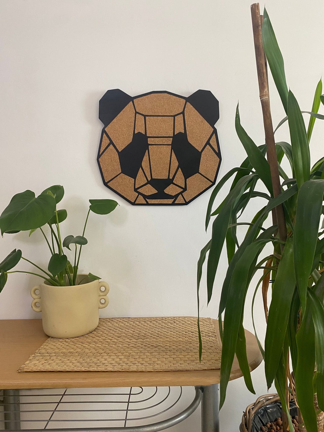 Cute Panda Notice Board - Handmade From Sustainable Wood and Cork ...