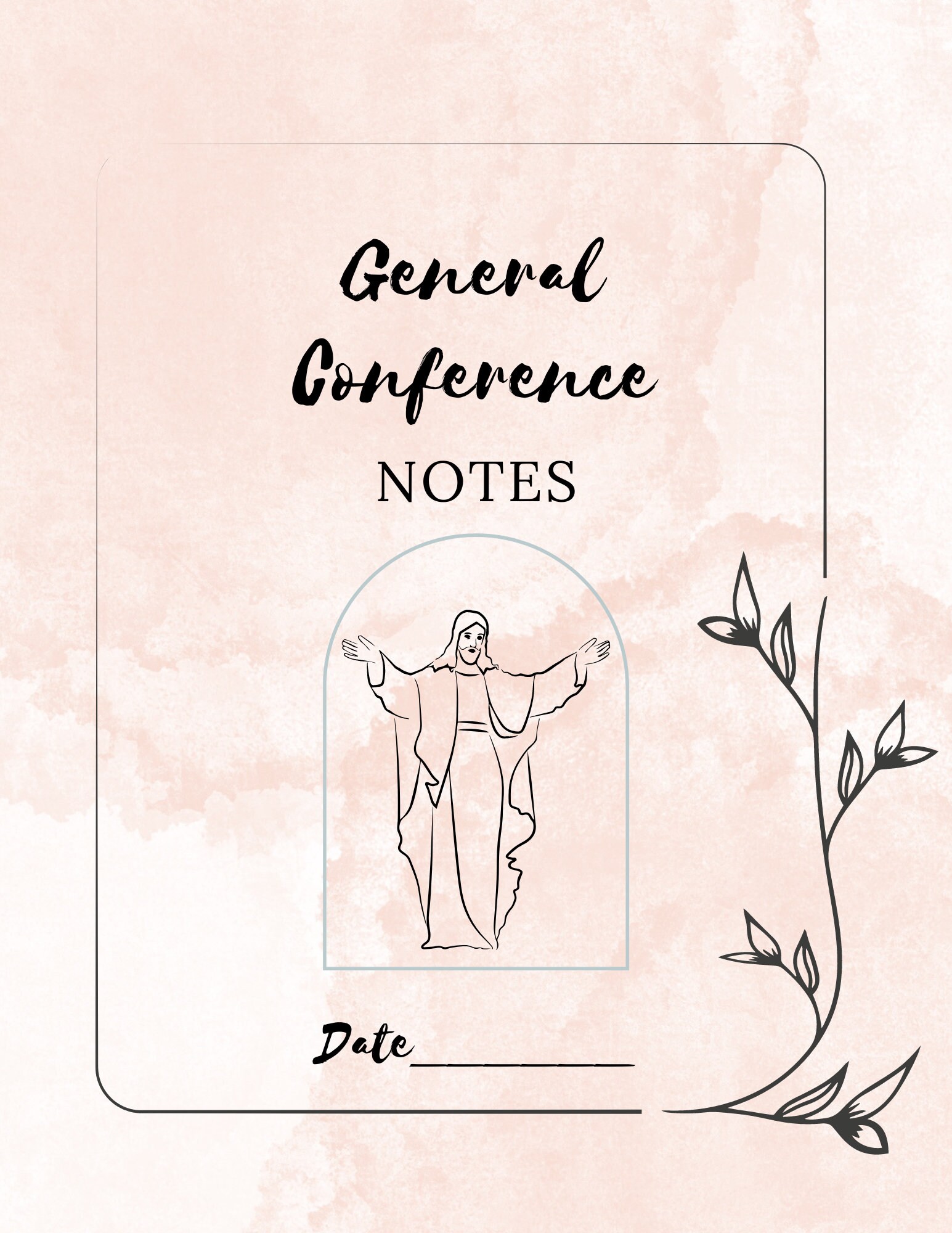 General Conference Note-taking Digital File - Etsy