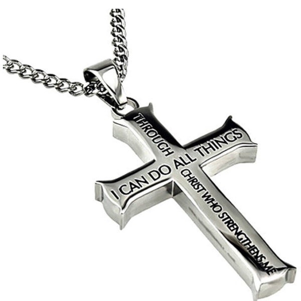 24 Inch Cross Necklace - Etsy