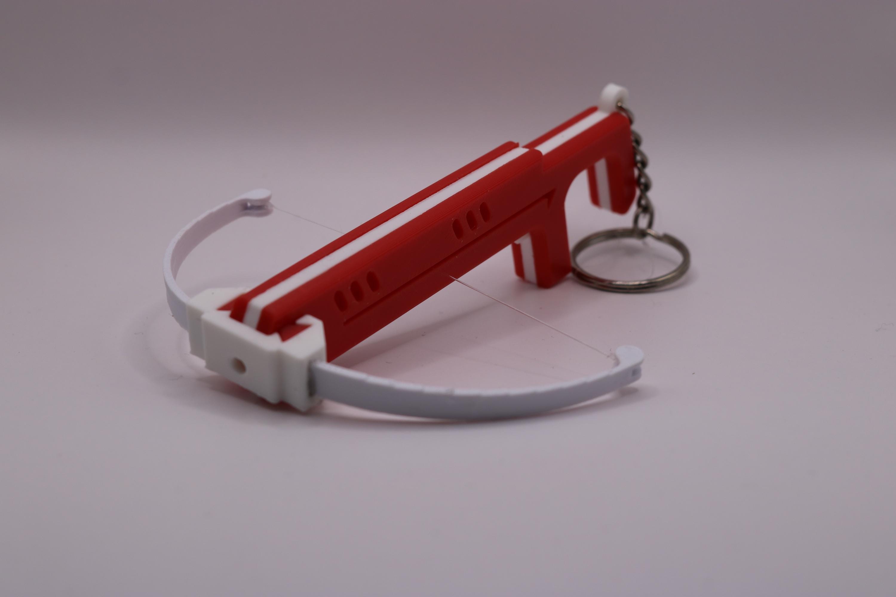 Toy Gun Crossbow Shooter Keychain Toys Minigizmos 3D Printed Keychain ...