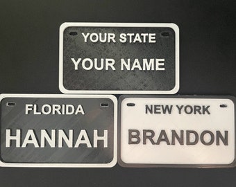 Custom Mini State License Plate - Etsy UK