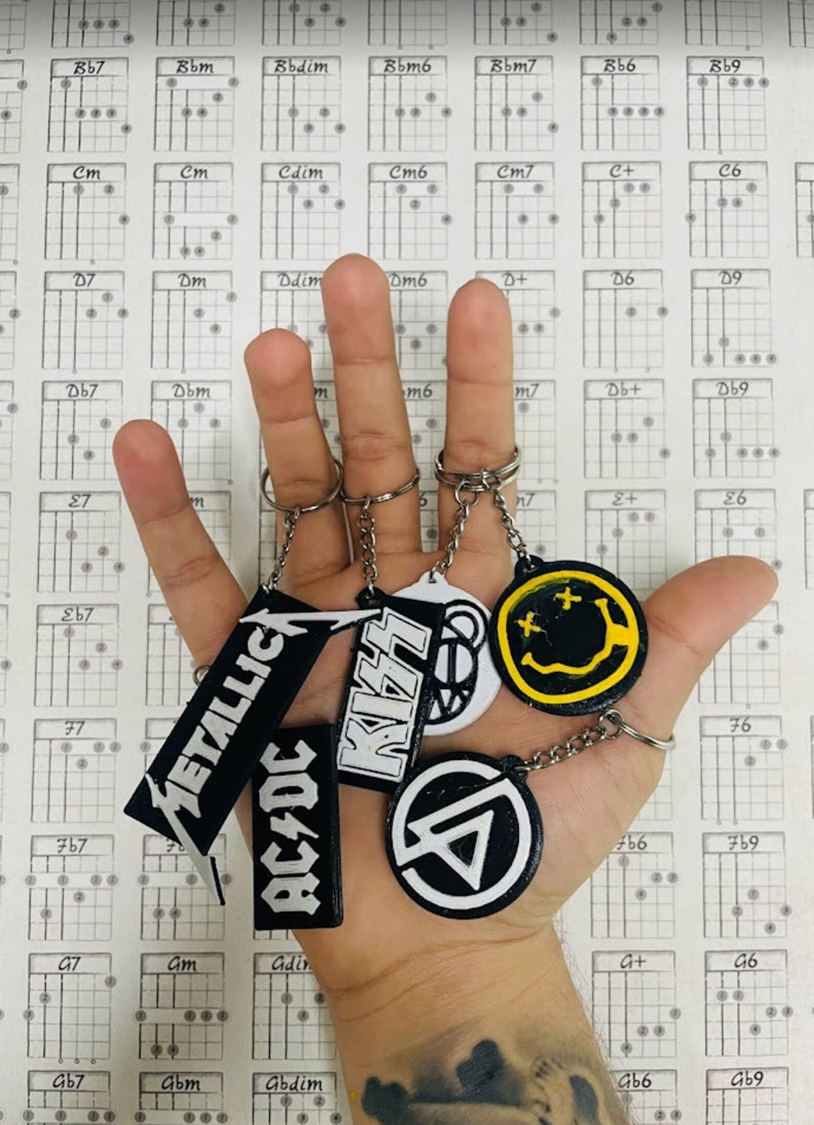 Rock Band Keychains - Etsy