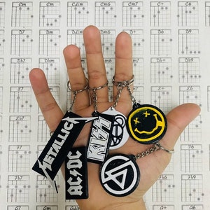 Rock Band Keychains - Etsy