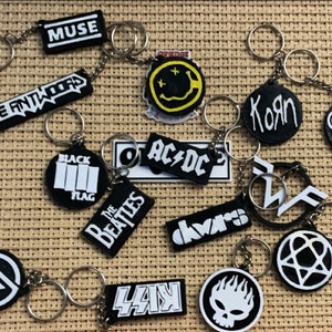 Rock Band Keychains - Etsy