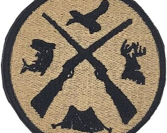 Deer Hunting Sparkle Glitter Patch Iron or Sew on Vinyl NO GLITTER MESS ...