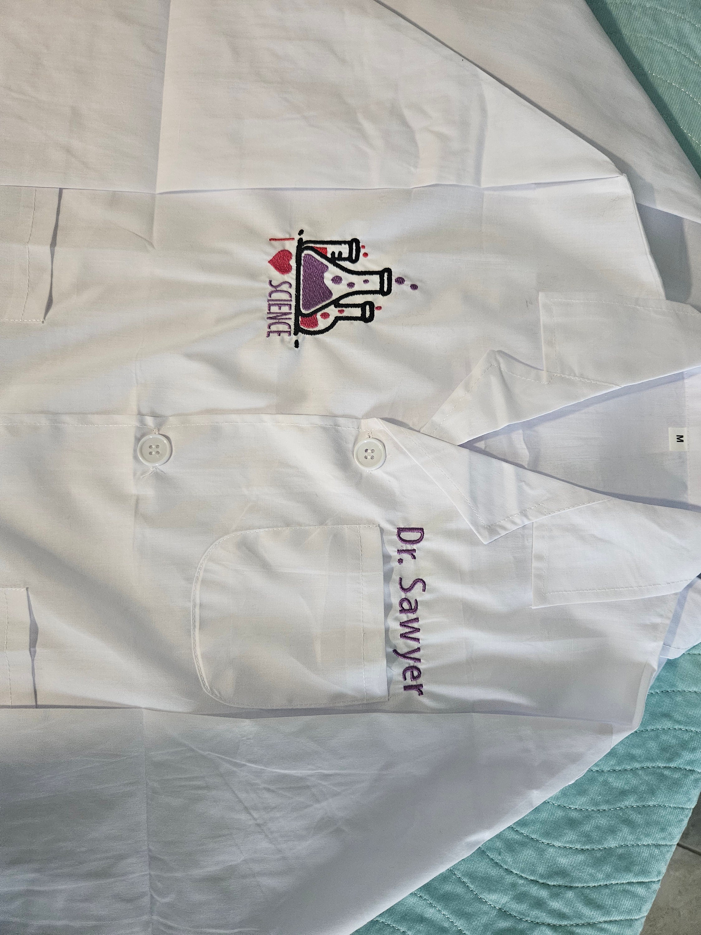 Toddler/kids' Custom Lab Coat, Embroidered Personalized Kids Lab Coat ...