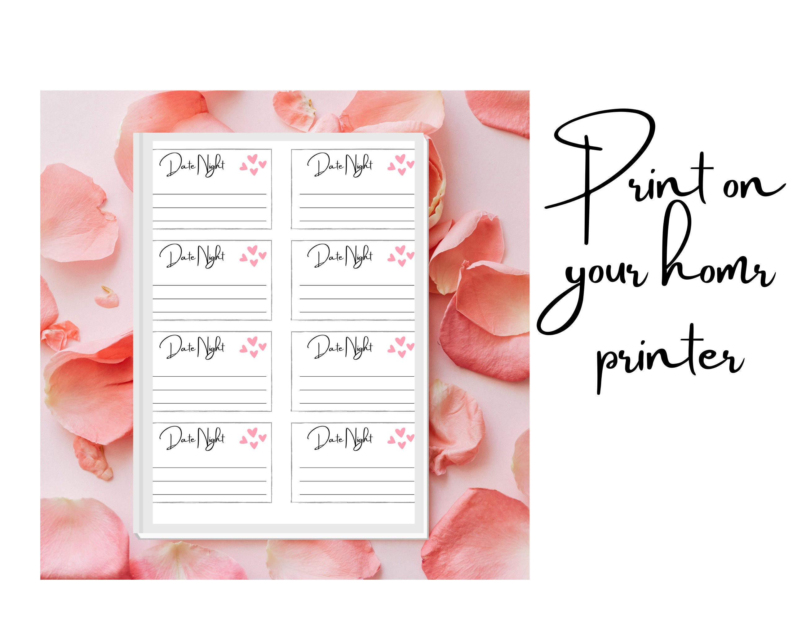 Printable Date Night Cards - Etsy