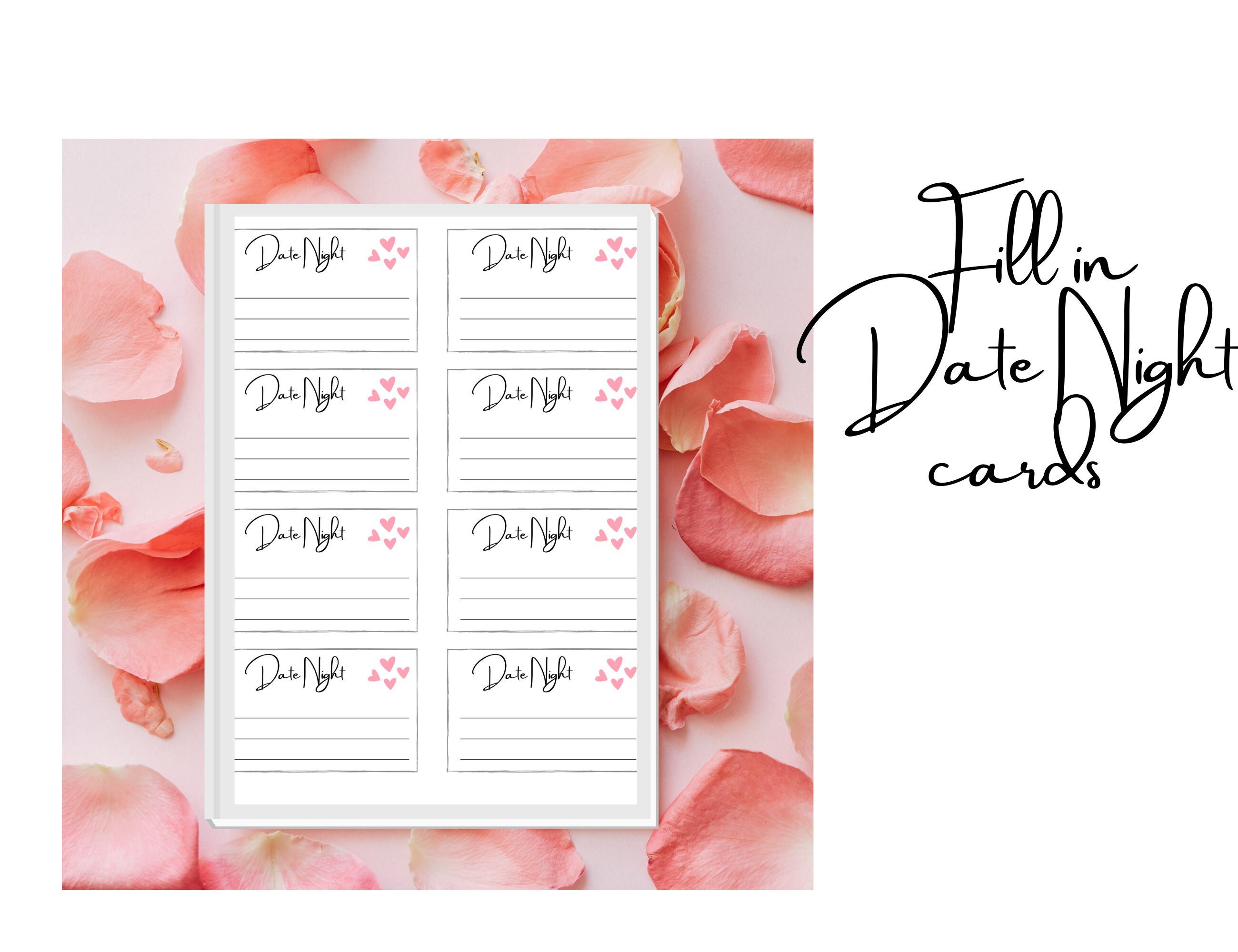 Printable Date Night Cards - Etsy