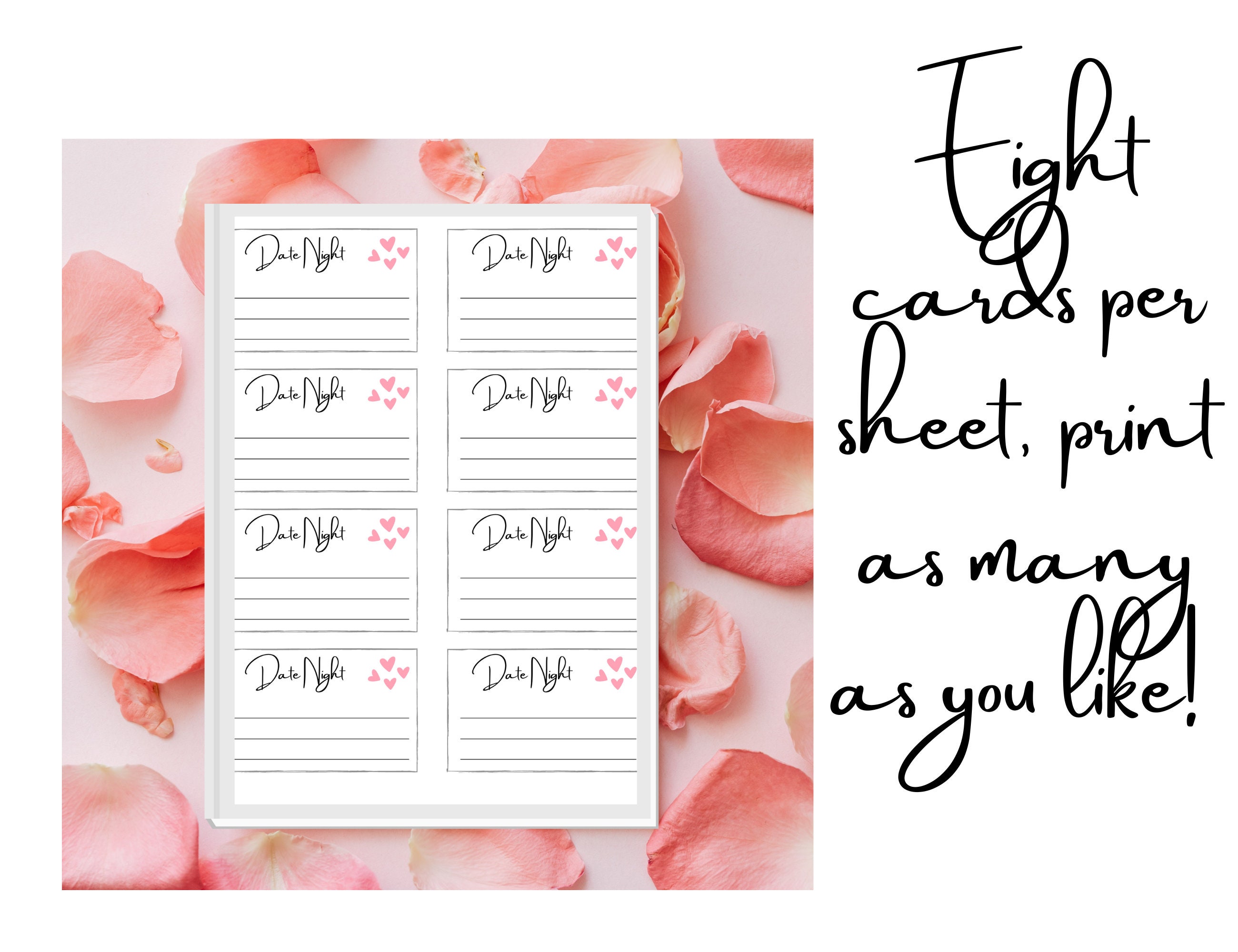 Printable Date Night Cards - Etsy