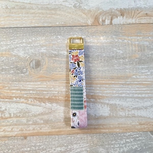 Patchwork Keychain Wristlet - Etsy