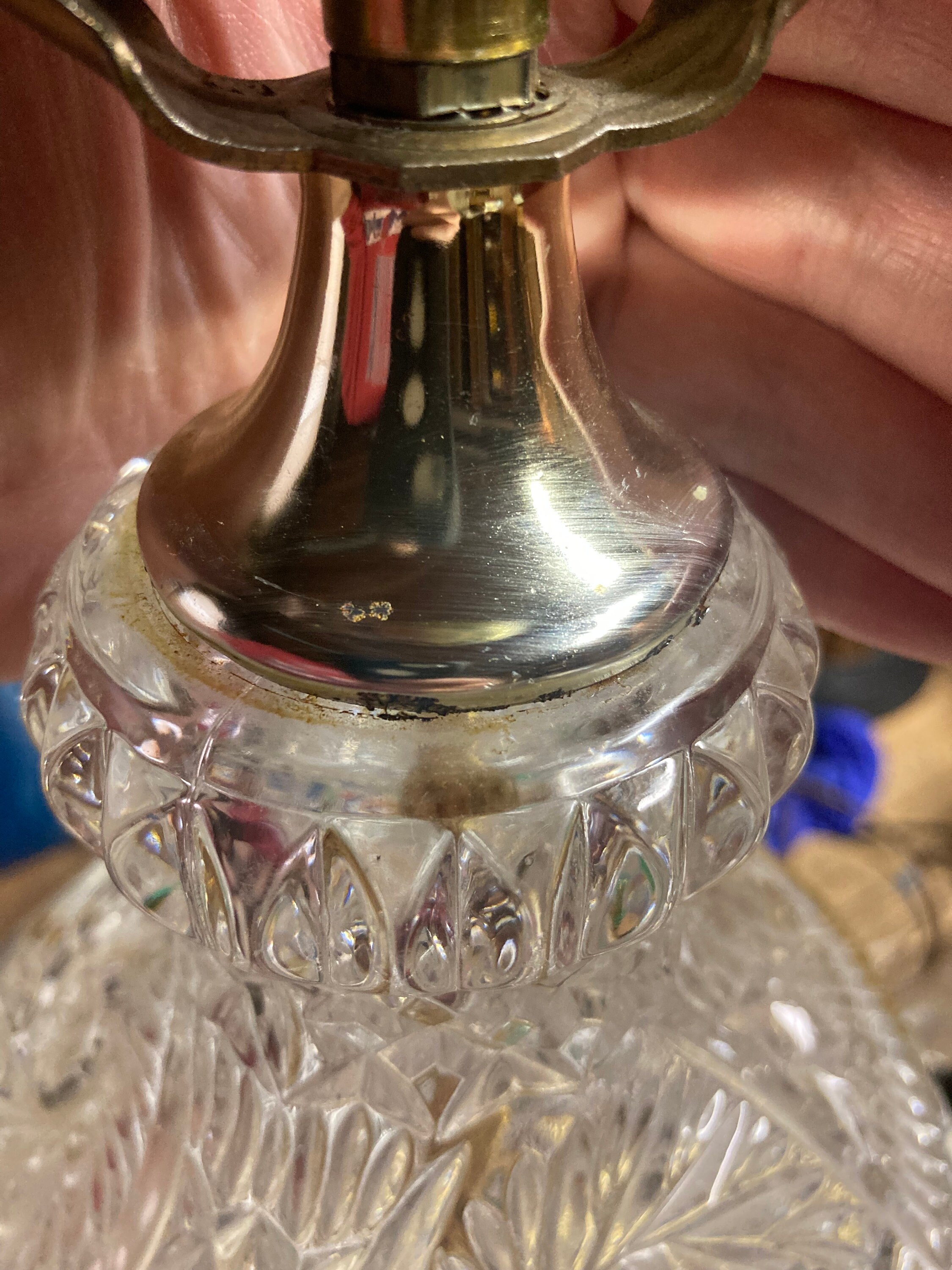 Vintage Set of Two Crystal Style Pinwheel Lamps Regency Boho - Etsy