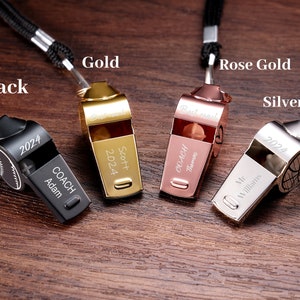 Personalised Whistle With Engraving, Custom Sport Gift for Football ...