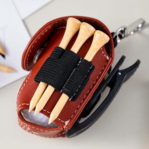 Engraved Leather Golf Travel Bag, Custom Golf Ball Holder & Pouch ...
